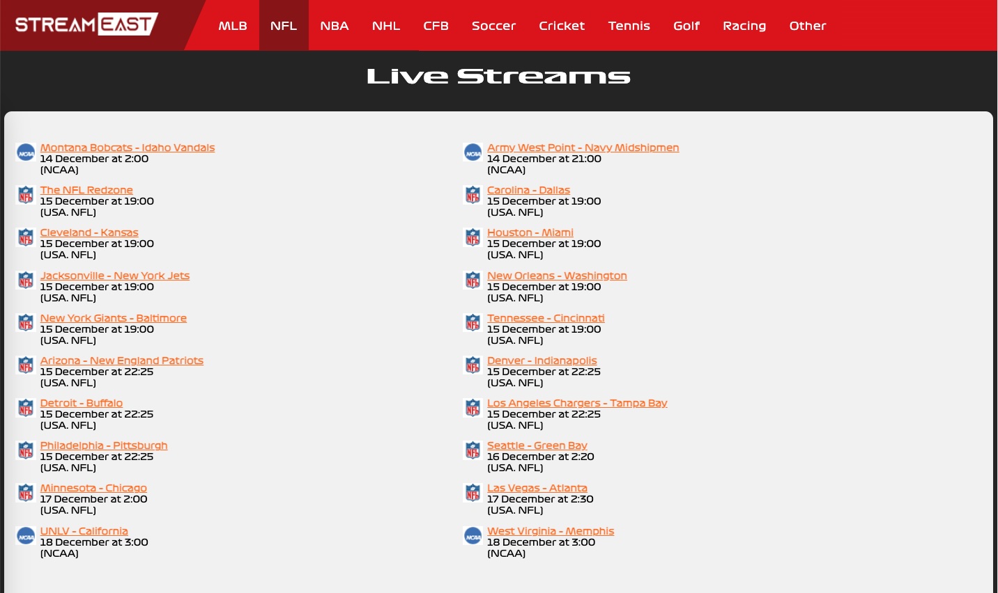 DaddyLive - Official Streams NBA, NFL, NFL, MMA, BOXING